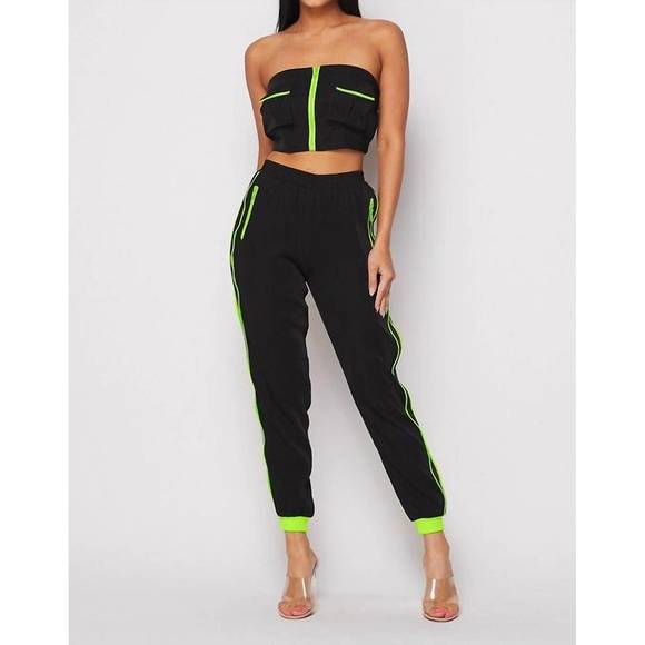 H&D | Other | New Hd Join The Plan Zipper Jogger Set In Black | Poshmark